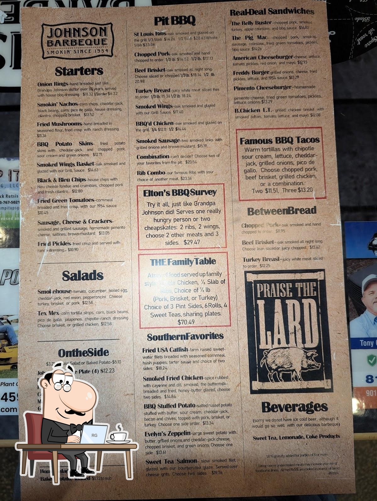 Johnson Barbeque, Plant City - Restaurant menu, prices and reviews