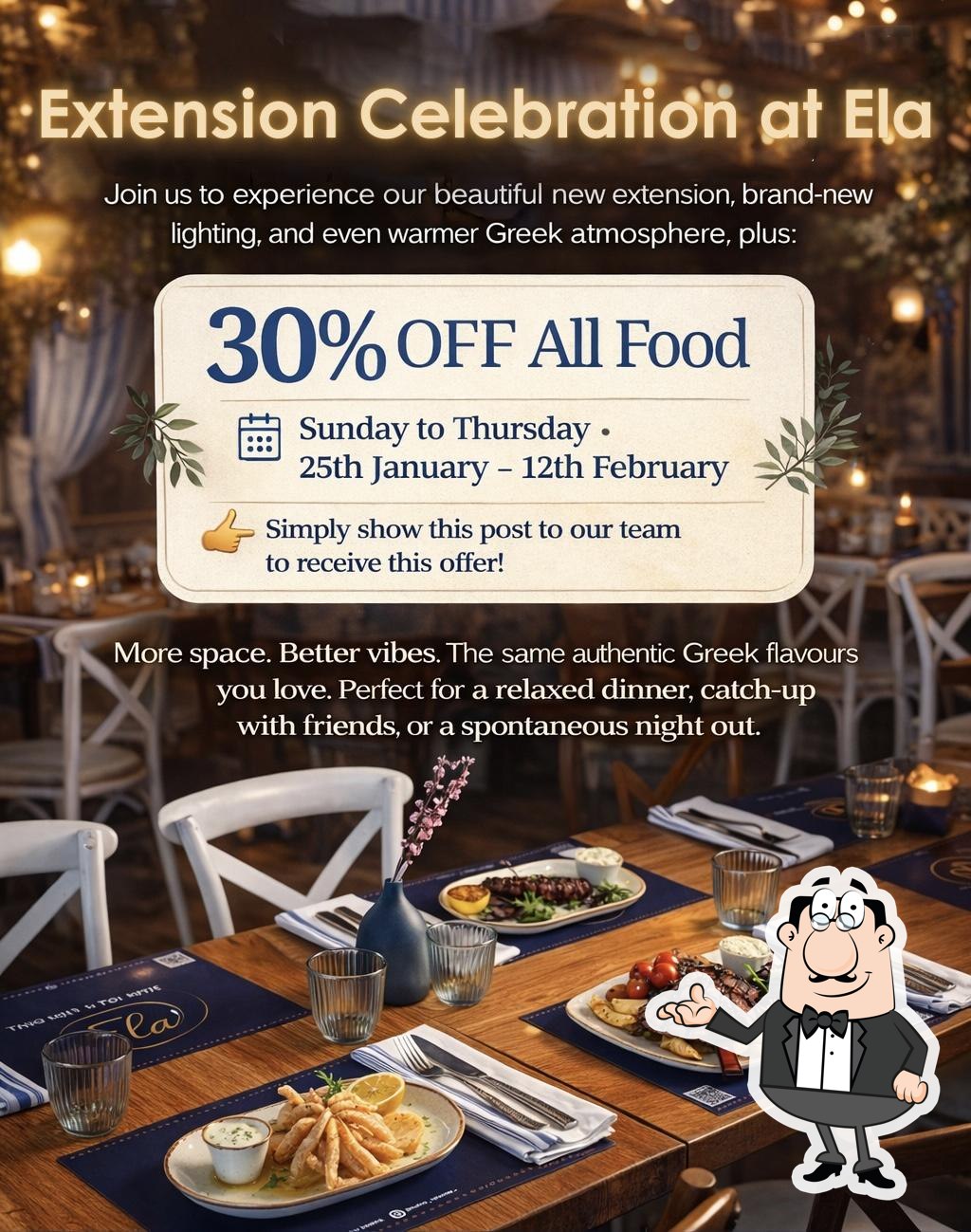 Ela by Hellas Taverna, Wilmslow - Restaurant menu, prices and reviews