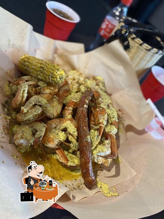 Menu at Krack'n Up Krabs restaurant, Fayetteville