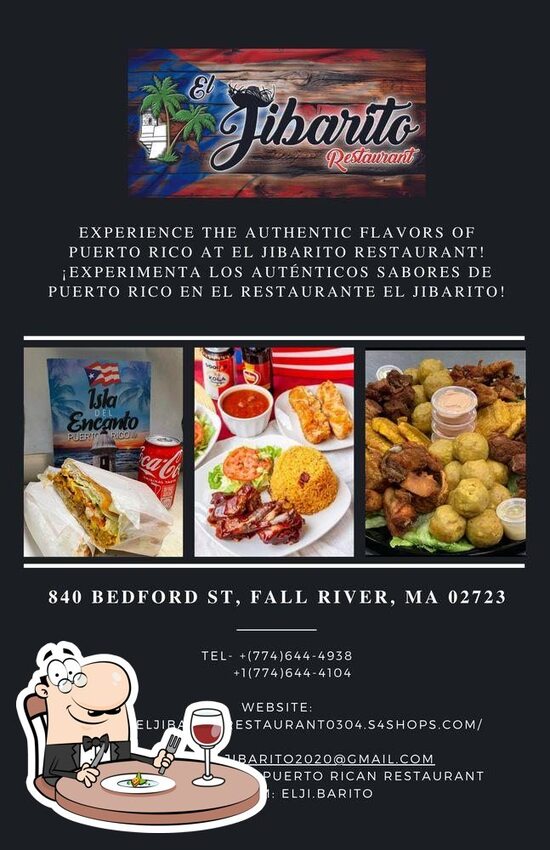 Menu at El Jibarito Puerto Rican Restaurant, Fall River